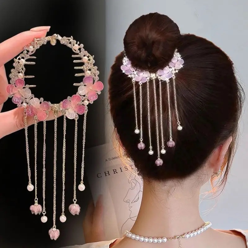 High-end Ball Head Clip Female Antique Lily of the Valley Back Head ...