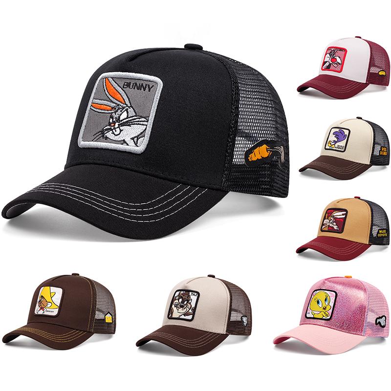 Summer Men Women Mesh Cap Breathable Cartoon Baseball Cap Outdoor ...