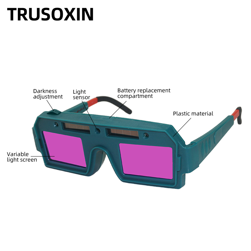 New auto-dimming welding goggles with replaceable lithium battery ...