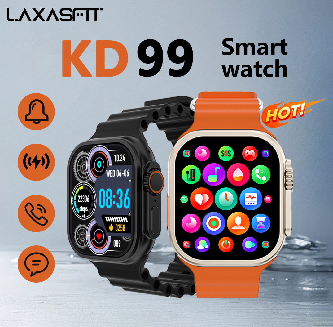 LAXASFIT NEW KD99 smartwatch features a large 2.01-inch HD screen ...