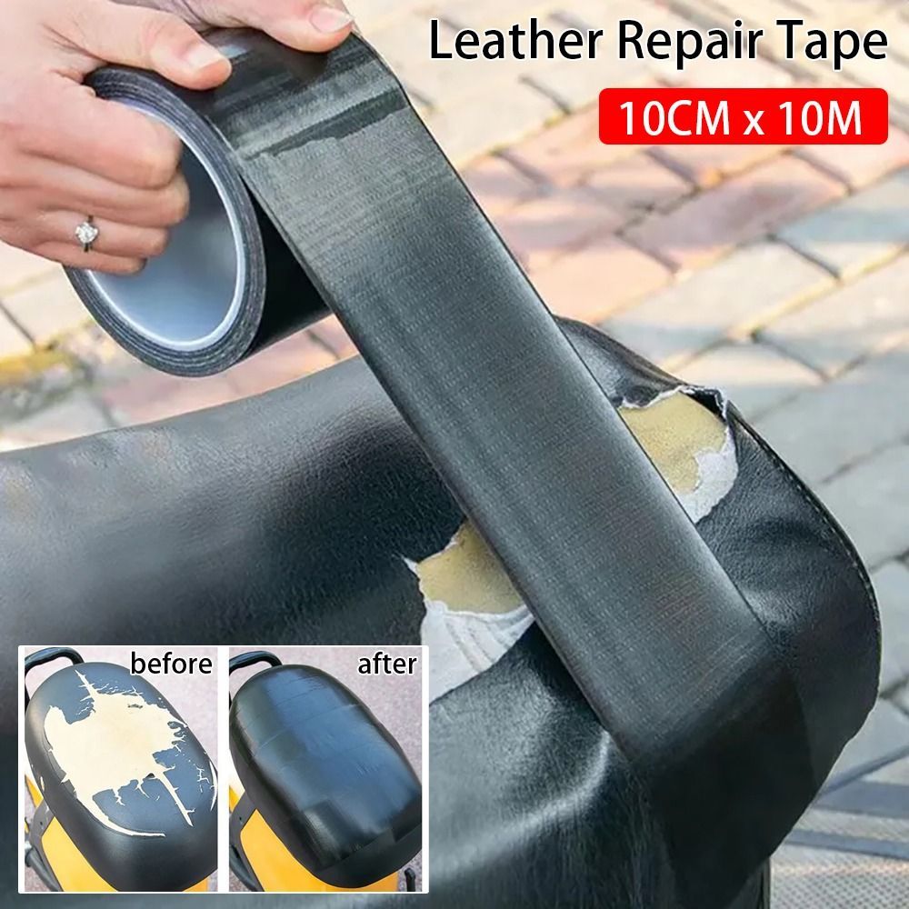 Leather Repair Tape Kit Black Self-Adhesive Leather Repair Tape for ...