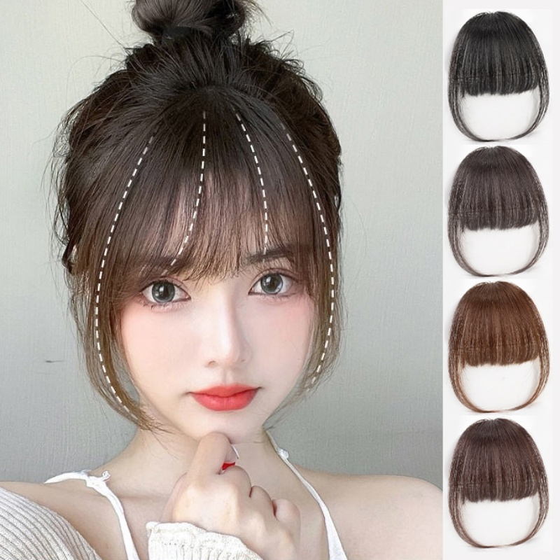 Air Bangs Wig Fake Bangs Lightweight Natural Invisible Seamless Qi ...