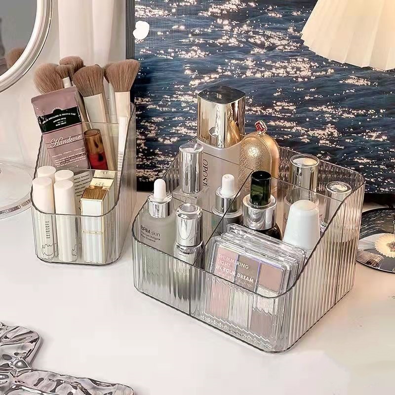 Light Luxury Organizer Desktop Cosmetic Pencil Holder Cosmetic ...