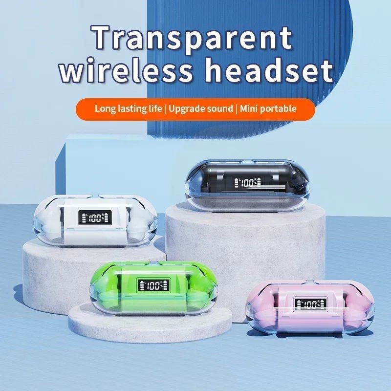 TM20 tws Wireless Bluetooth Headset Transparent ENC Headphones Power ...