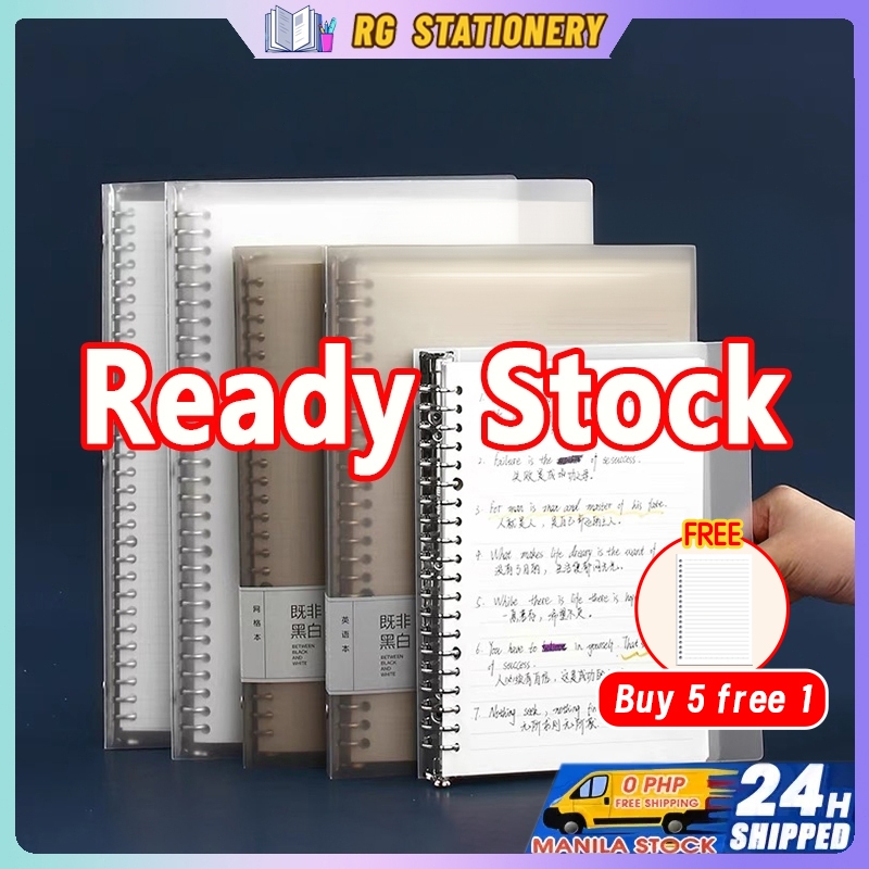 A5 B5 A4 Refillable Binder Notebook PVC Cover Loose Leaf 60 Sheets ...