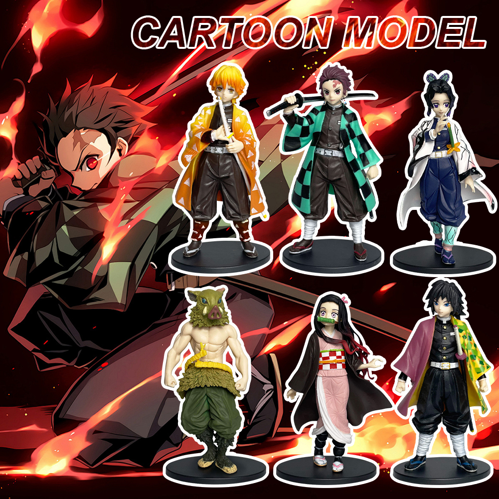 Demon Slayer Figure Set Kimetsu No Yaiba Action Figures High Mobility ...