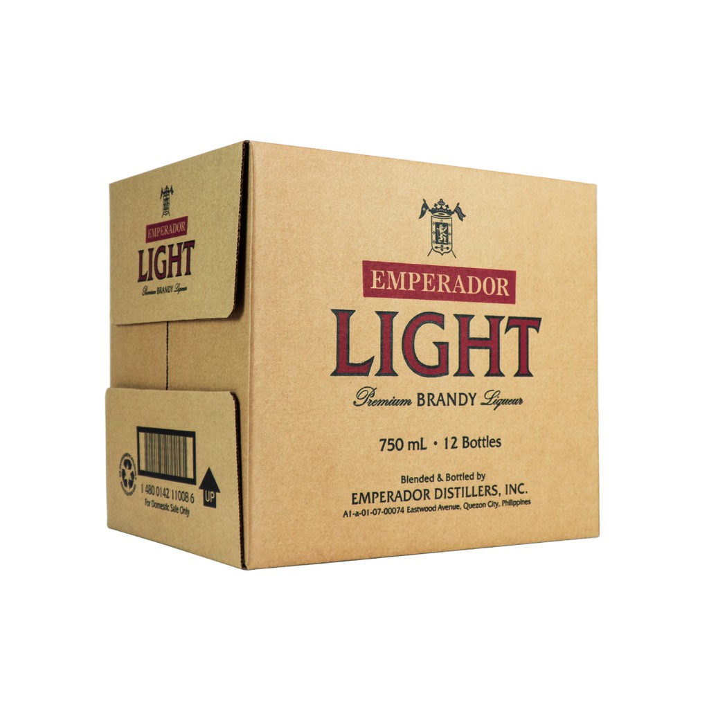 Emperador Light 750ml x 12 (Case) | Shopee Philippines