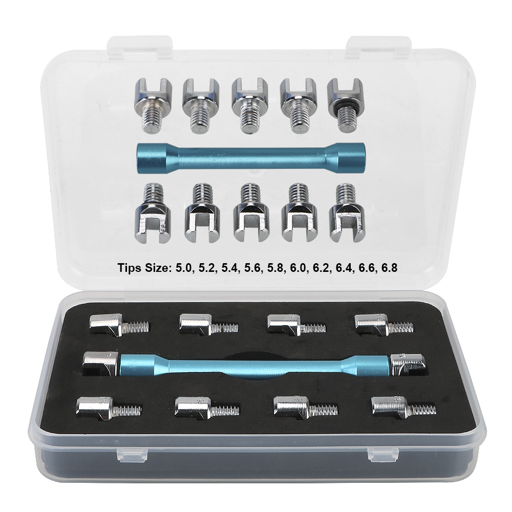 Motorcycle Spoke Wrench Set Adjusting Spoke Tension With 10 Pieces ...
