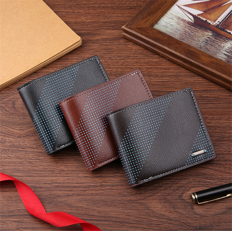 Fashion Men Inserts Foldable Wallets Picture Coin Slim Purses Business ...