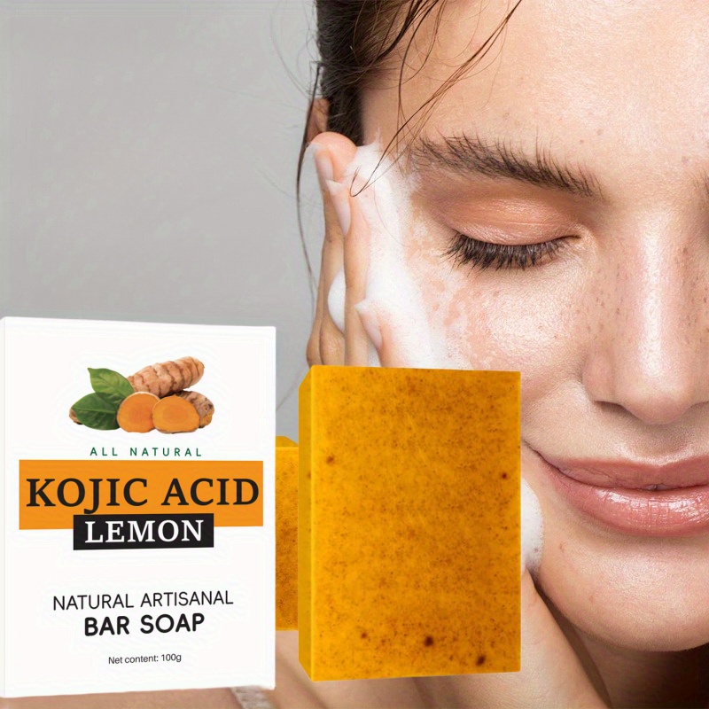Contains Hyaluronic Acid Turmeric Soap Lemon Soap Koji Acid Soap Ginger ...