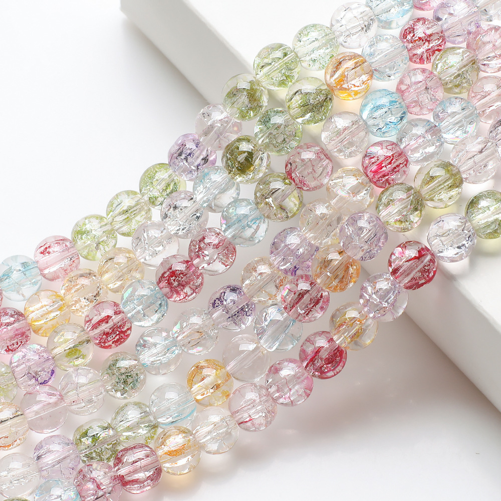 8mm Crack, Broken Flower, Ice Crystal, Popcorn Beads, Diy Bracelets ...