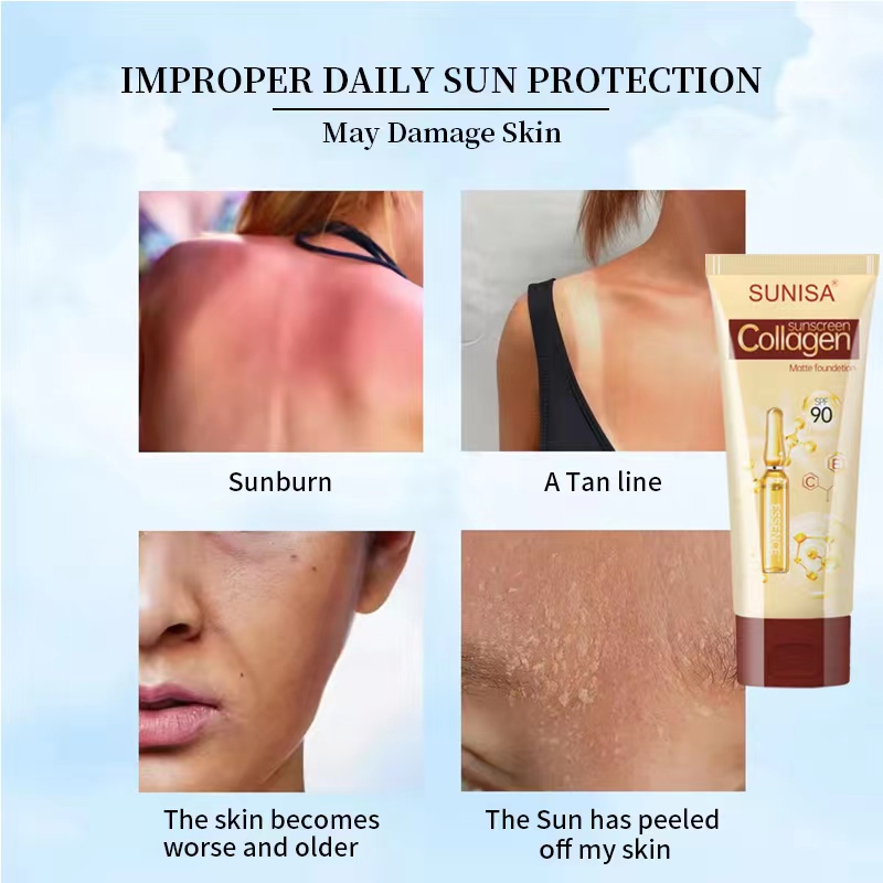 SUNISA Collagen Sunscreen SPF 90+++ Matte foundation HIGH SUN ...