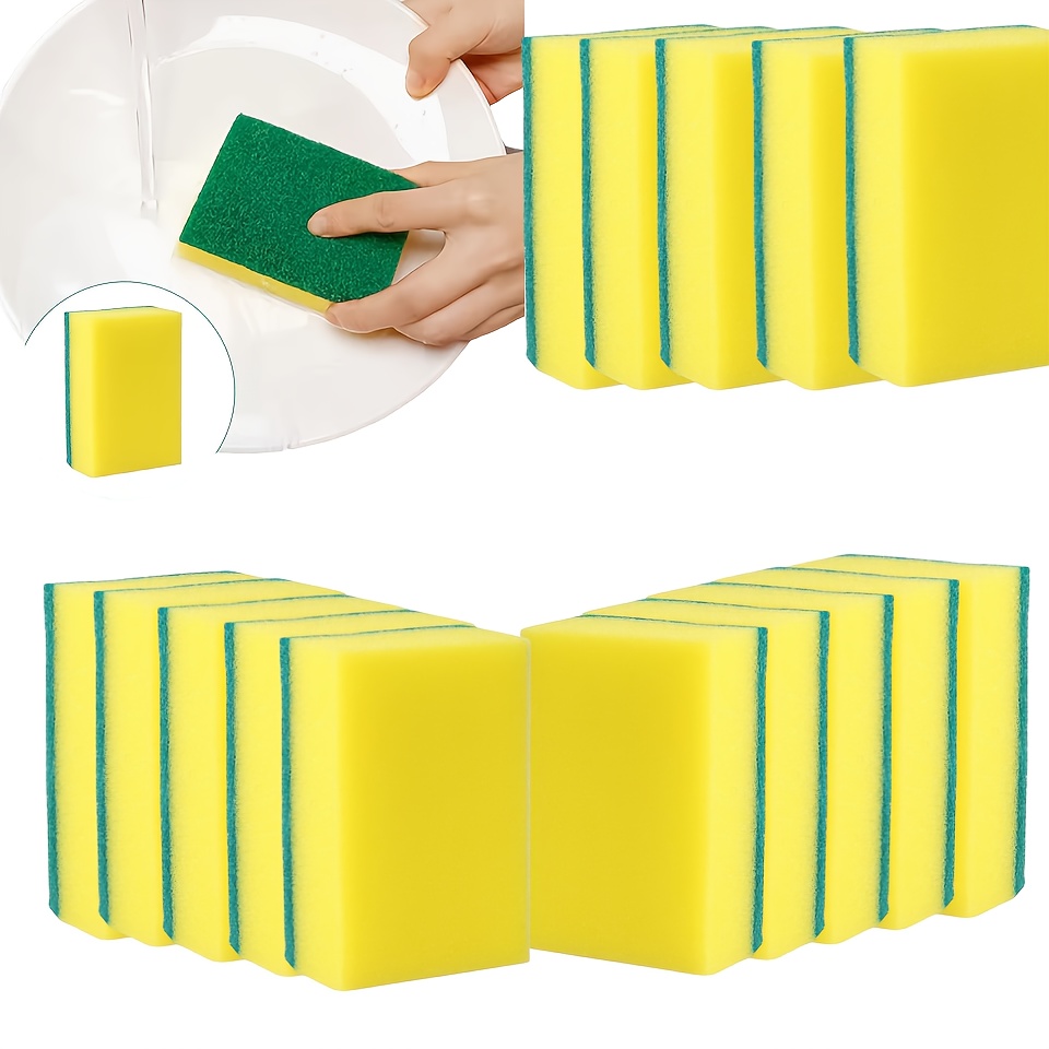 20/30pcs Dishwashing Sponge Kitchen Nano Emery Magic Clean Rub Pot Rust ...