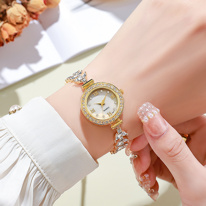 Elegant Mermaid Bracelet Women Watches Rhinestone Bracelet Band Quartz ...