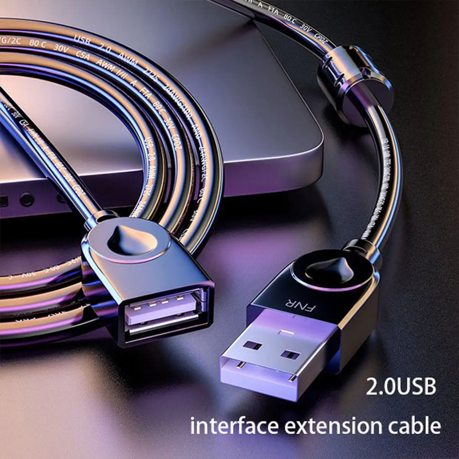 Usb2.0 Extension Cable Male Female High-Speed USB Data Cable Extension ...