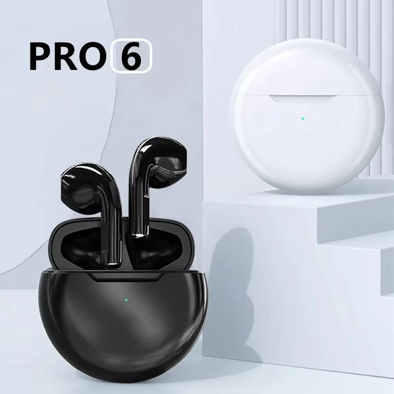 Pro 6 TWS Wireless Bluetooth Headphones Low Latency Wireless Earbuds ...