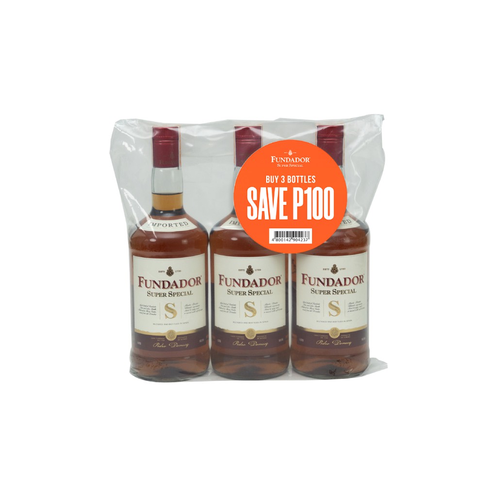 Fundador Super Special 1L Buy 3 Save P100 | Shopee Philippines
