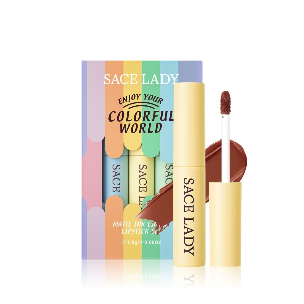 SACE LADY Matte Lip Tint Set 3 Colors, Highly Pigmented, Waterproof ...
