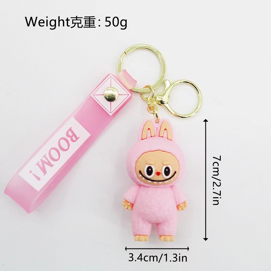 1pc Cartoon labubu Little Sheep Keychain Pendant Cute labubu Silicone ...