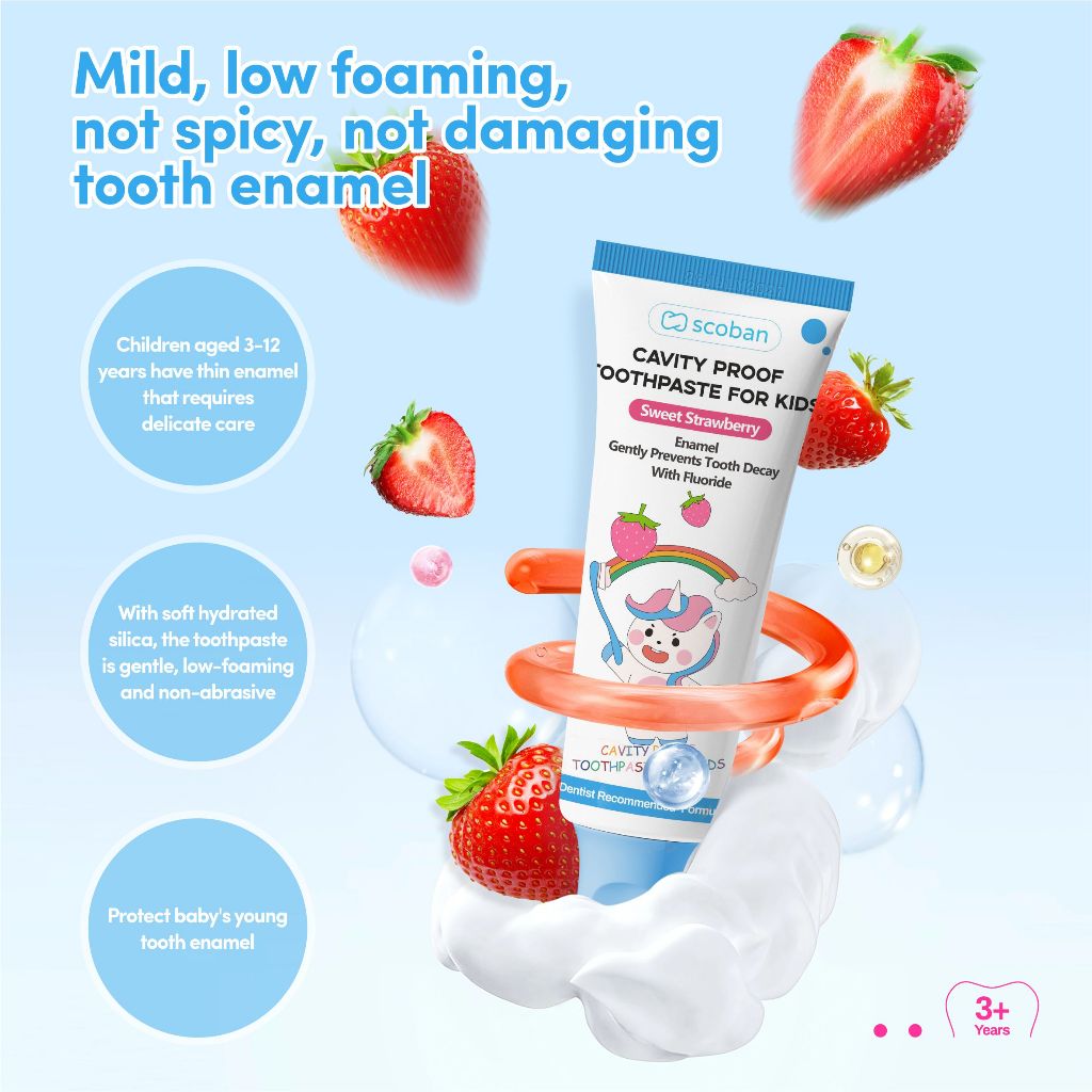 Kids Toothpaste (3-12 Years Old)for Gentle Care for kids Teeth ...