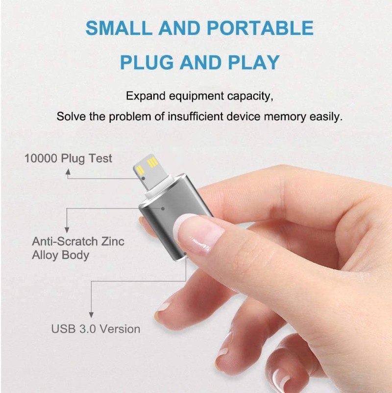 USB 3.0 OTG Adapter for iPhone iPad with HDMI to VGA Converter and 3 ...