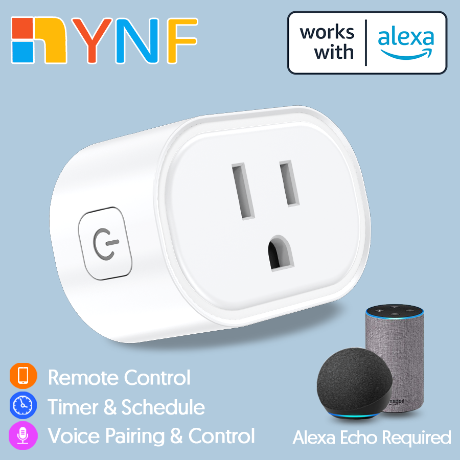 Mini Alexa Smart Plug, Works with Alexa, Easy Setup with One Voice ...
