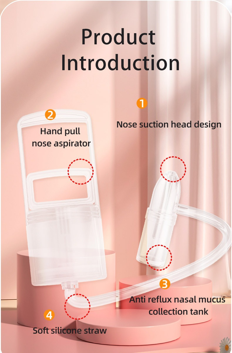 Gentle Baby Nasal Aspirator, Handheld Vacuum Tool for Newborn and ...