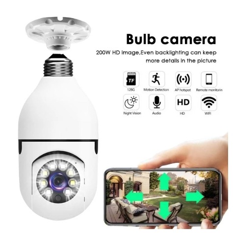 360-Degree WiFi Security Camera with Voice Control for Mobile ...