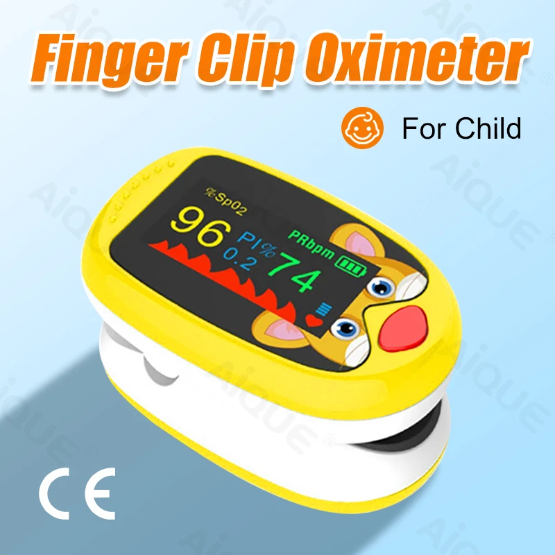 LEOYELV-Rechargeable Child Finger Clip Medical Oximeter, Nurse ...