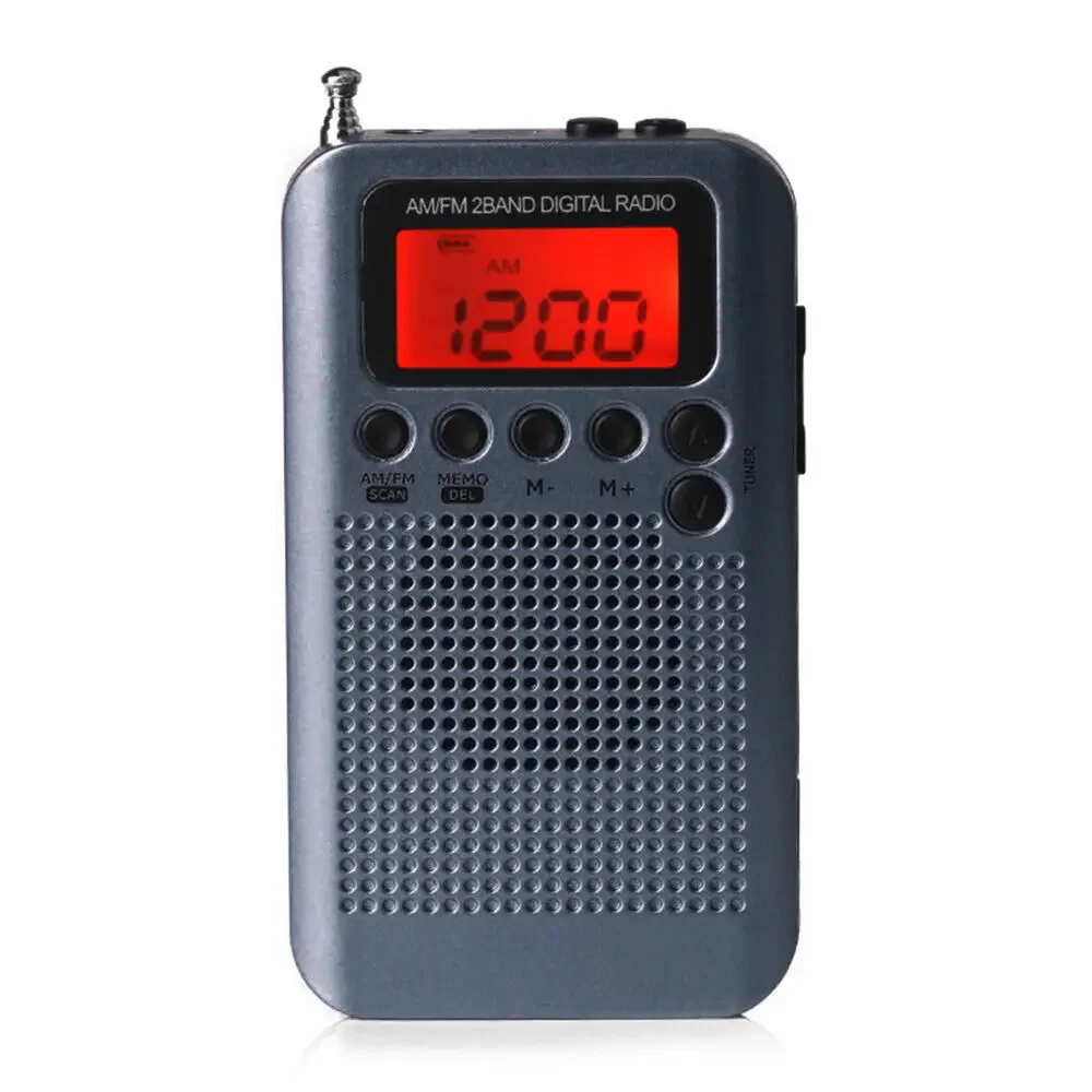 Portable AM/ FM Stereo Radio Pocket 2-Band Digital Tuning Radio Mini ...