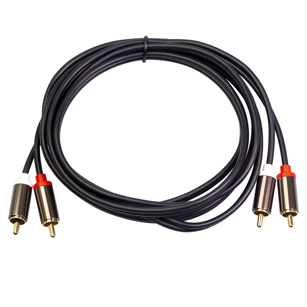 [Shopee Choice] Aluminum Alloy 2RCA To 2RCA Lotus Cable AV Four-head ...