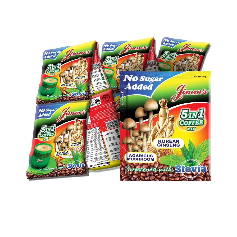 Jimm's Coffee Mix | 5 in 1 Coffee with Stevia - 10 sachets of 10g ...