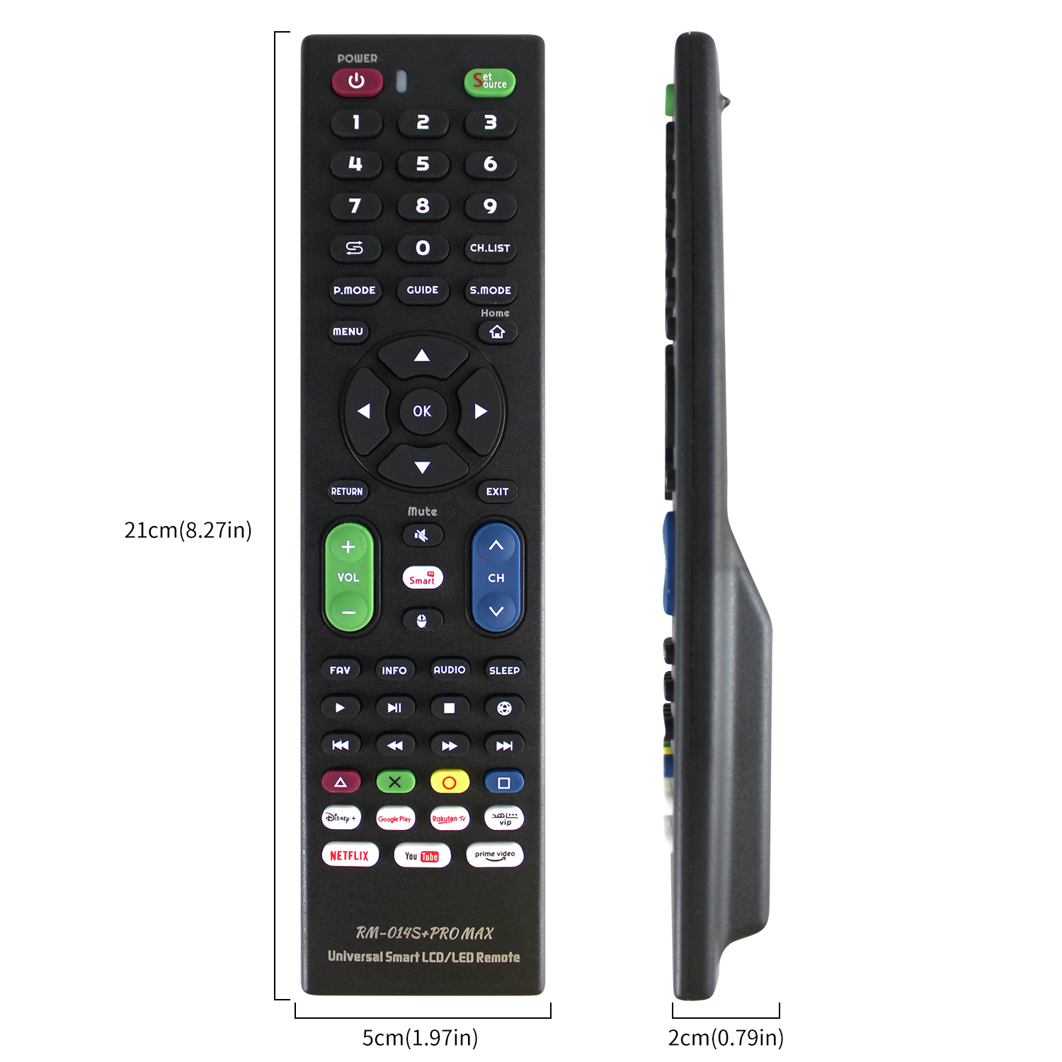 RM-014S+ Replacement Universal Smart TV Remote Control Suitable for ...
