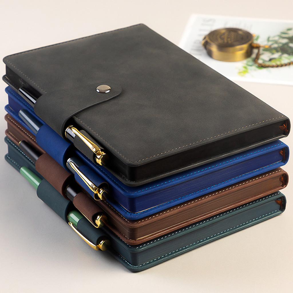 1piece of 120 sheets/240 pages triangular buckle notebook with buckle ...