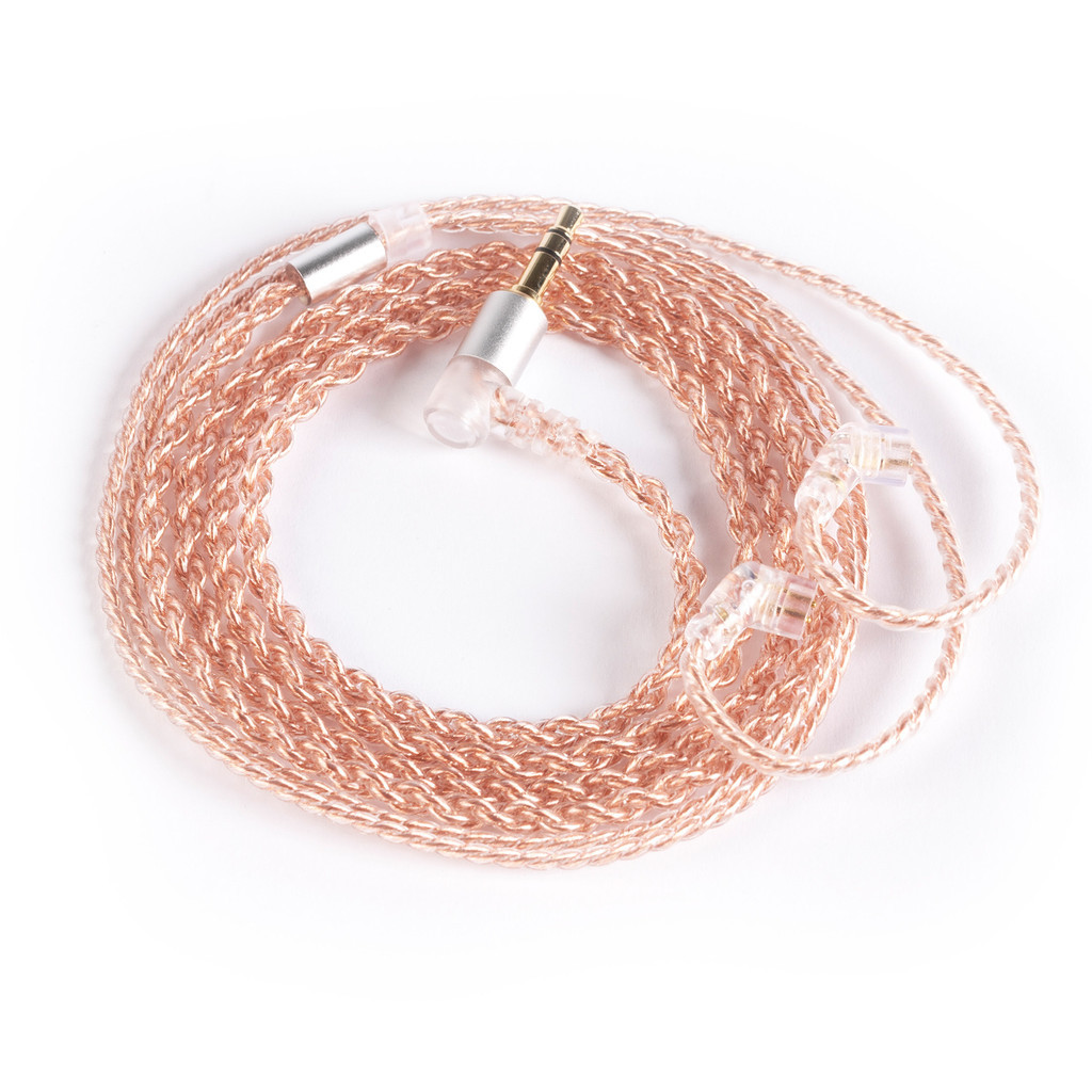 KBEAR 2PIN MMCX QDC TFZ IEM Cable 4-Core Pure Copper Earphone ...