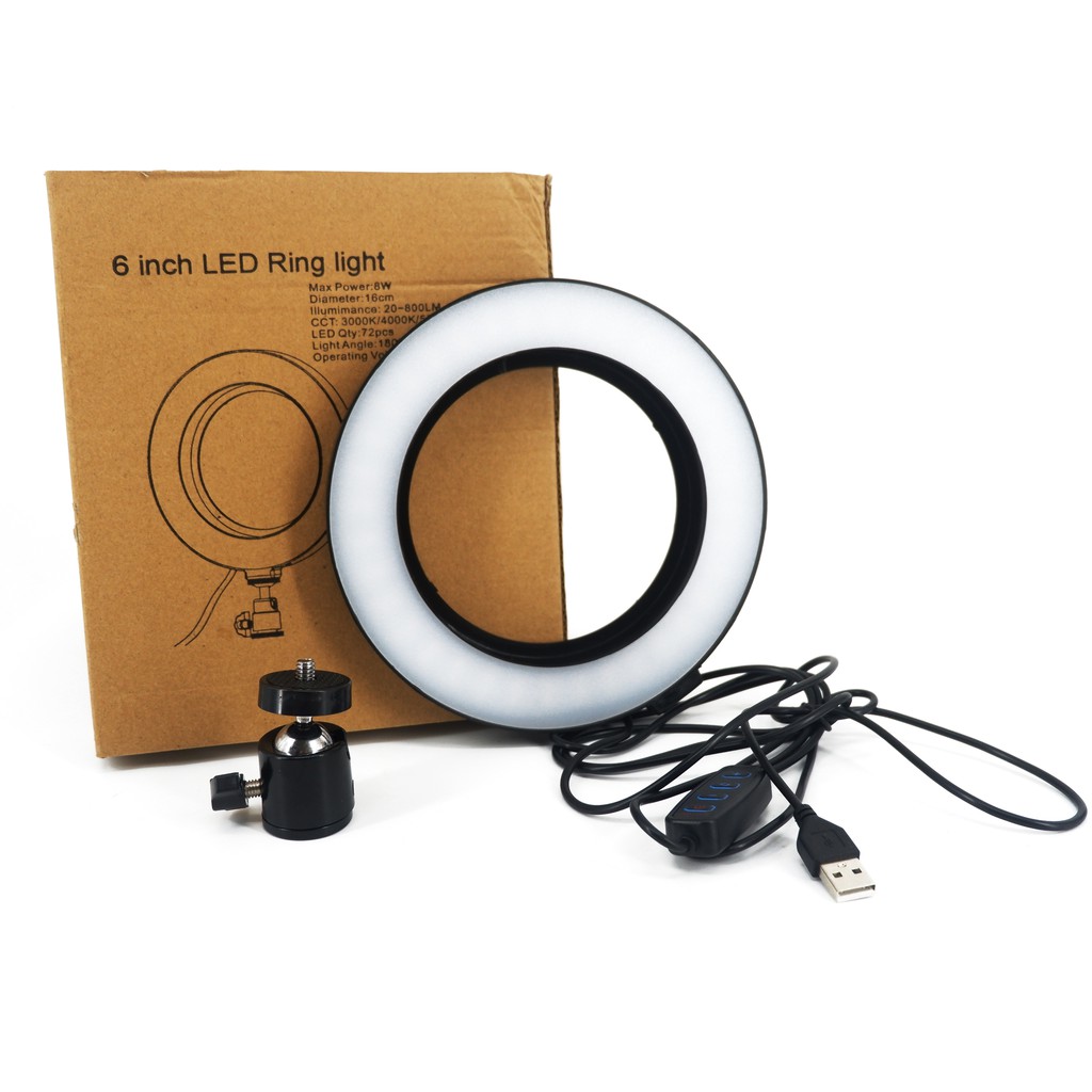 16 CM Professional Ring Light with Tripod Cold Shoe | Shopee Philippines