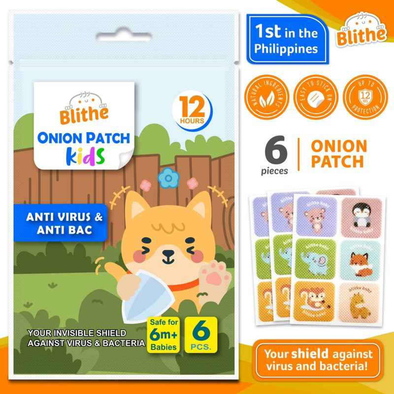 Blithe 6pcs onion patch kids patches contains turmeric ginger lavender ...