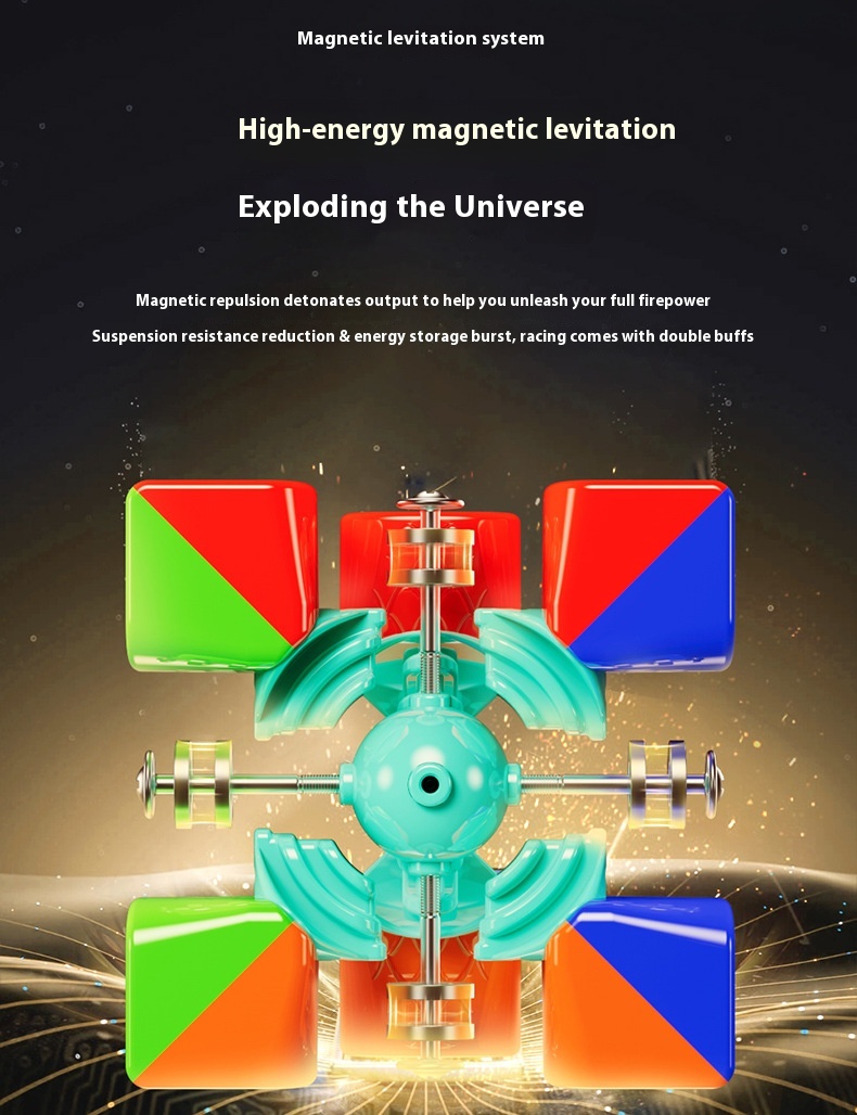 Moyu Rs3m2020v5 Magnetic Third-Order Rubik's Cube Ball Axis Suspension ...
