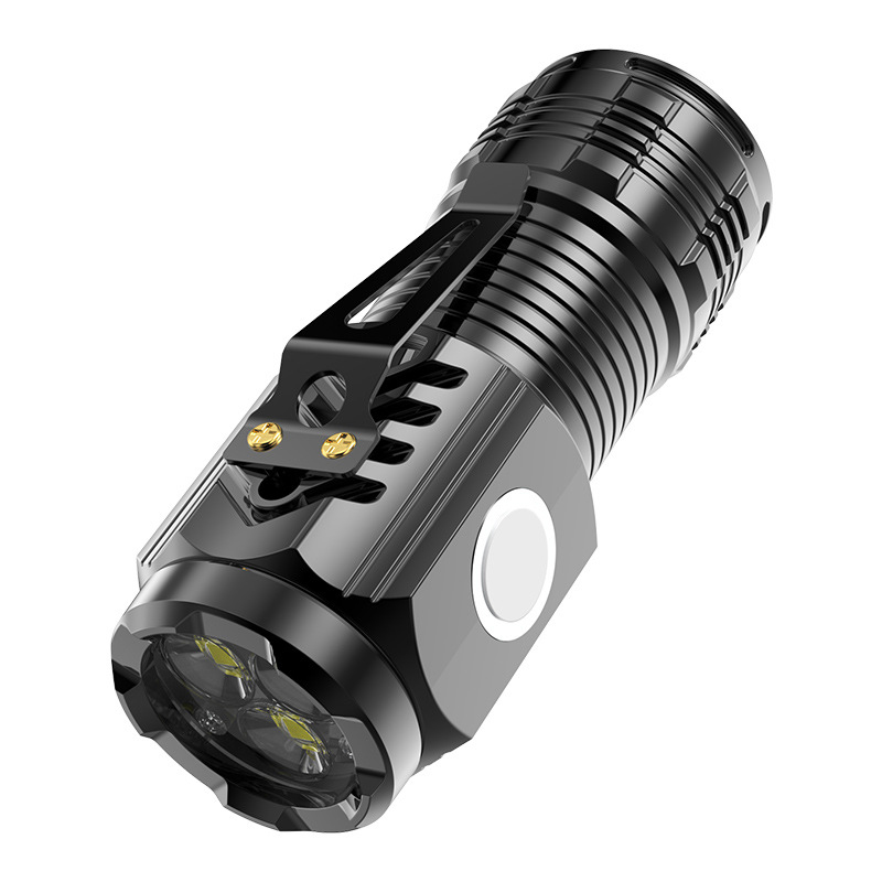 1pc Flashlight Rechargeable Waterproof Type-C USB Charging 3 Modes ...
