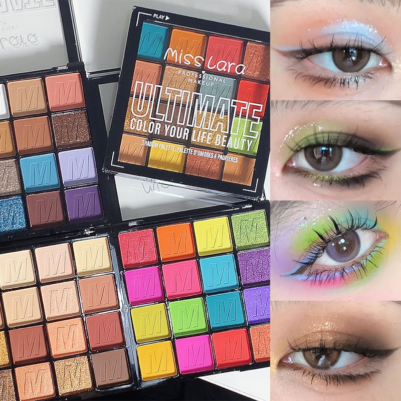 16 Color Eyeshadow Palette Pearlescent Matte Waterproof Not Easy to ...