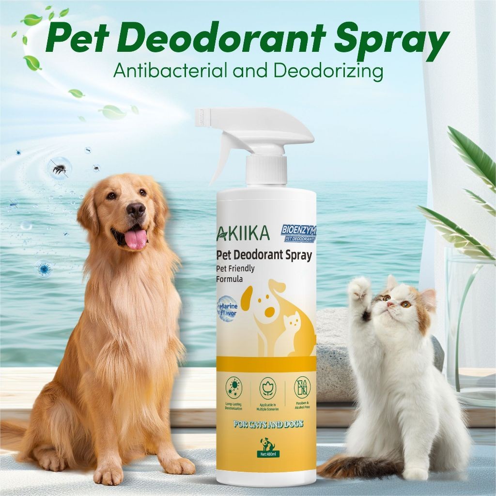 Akiika Pet Deodorizing Spray for Dog and Cat Sterilization Anti ...