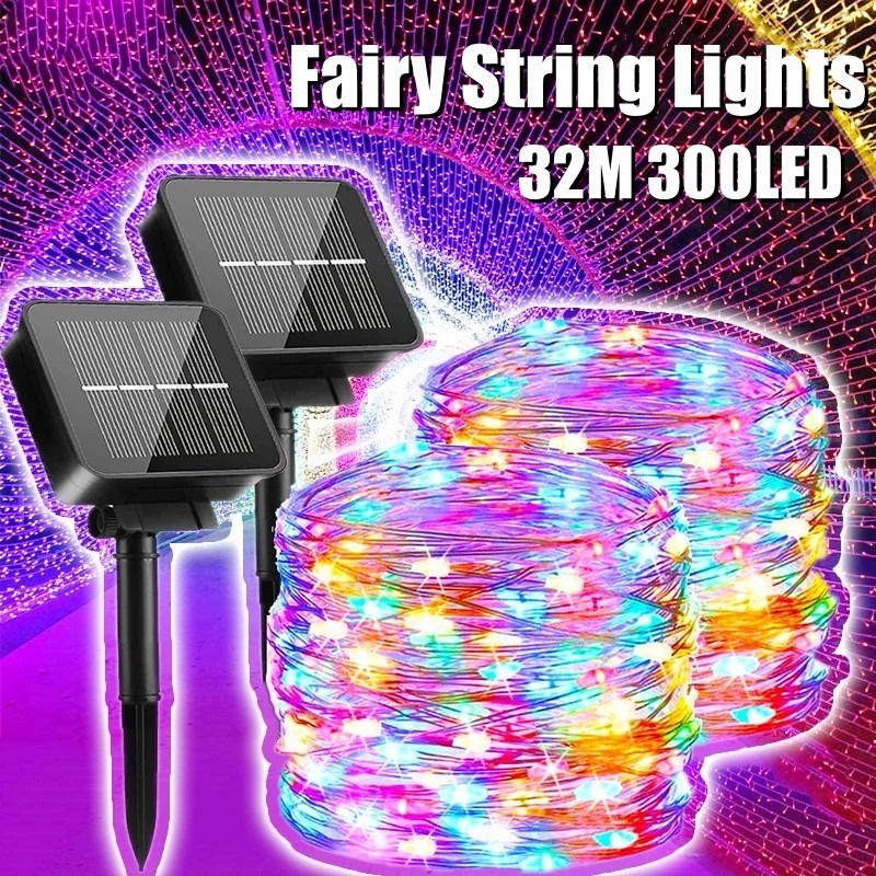 103M/82M/62M/52M/32M/22M/12M/7M Solar Lights LED Fairy String Lights ...