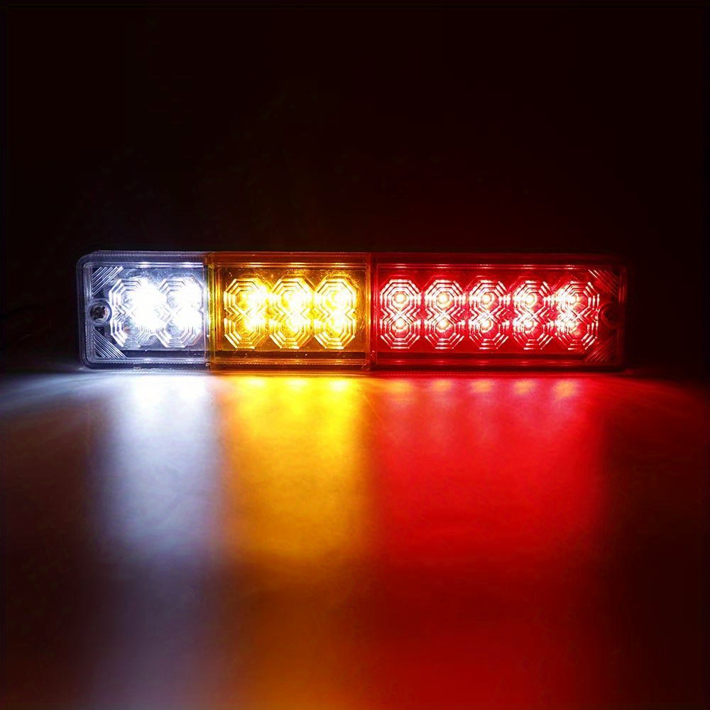 2pcs 12V/24V 20 LED Car Rear Truck Tail Light Brake Stop Turn Signal ...
