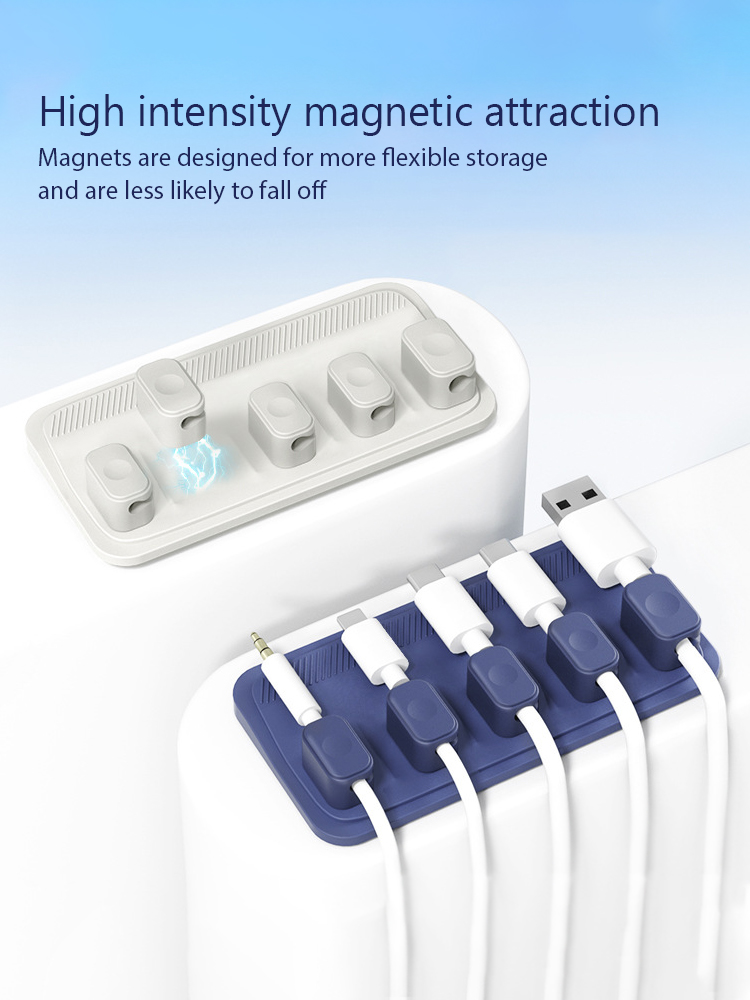 Multi Wire Universal Desktop Cable Holder One Click Powerful Suction ...