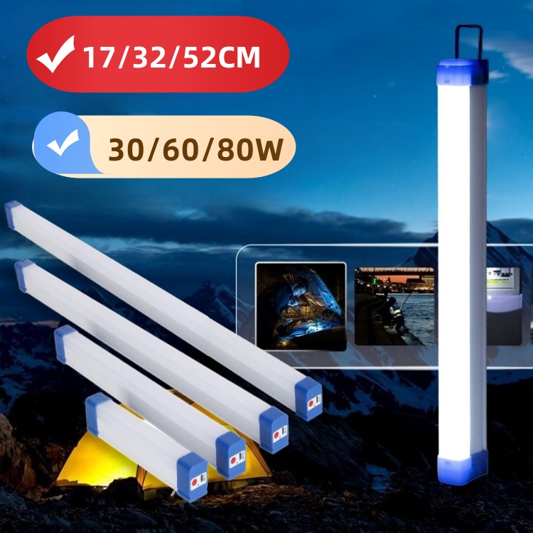 17CM-72CM LED Light Tube 30W-200W Portable USB Rechargeable Emergency ...