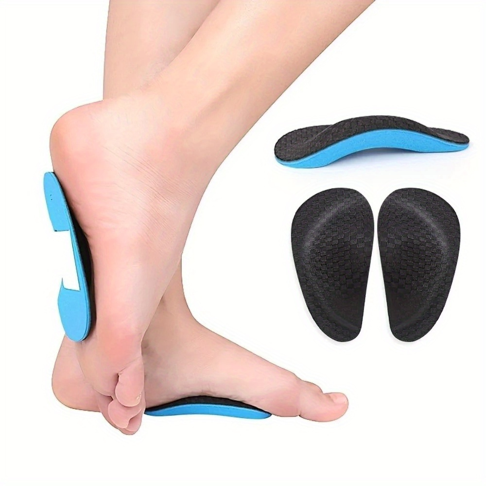 2pcs (1 pair) Flat Foot Pain Foot Pain Foot Pad Arch Support Half Size ...