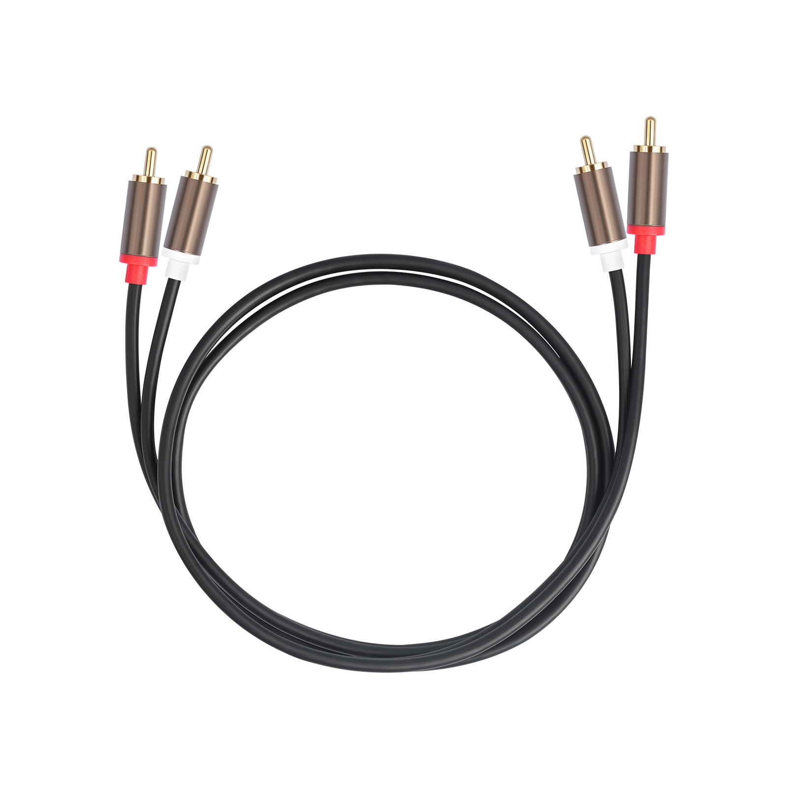 [Shopee Choice] Aluminum Alloy 2RCA To 2RCA Lotus Cable AV Four-head ...