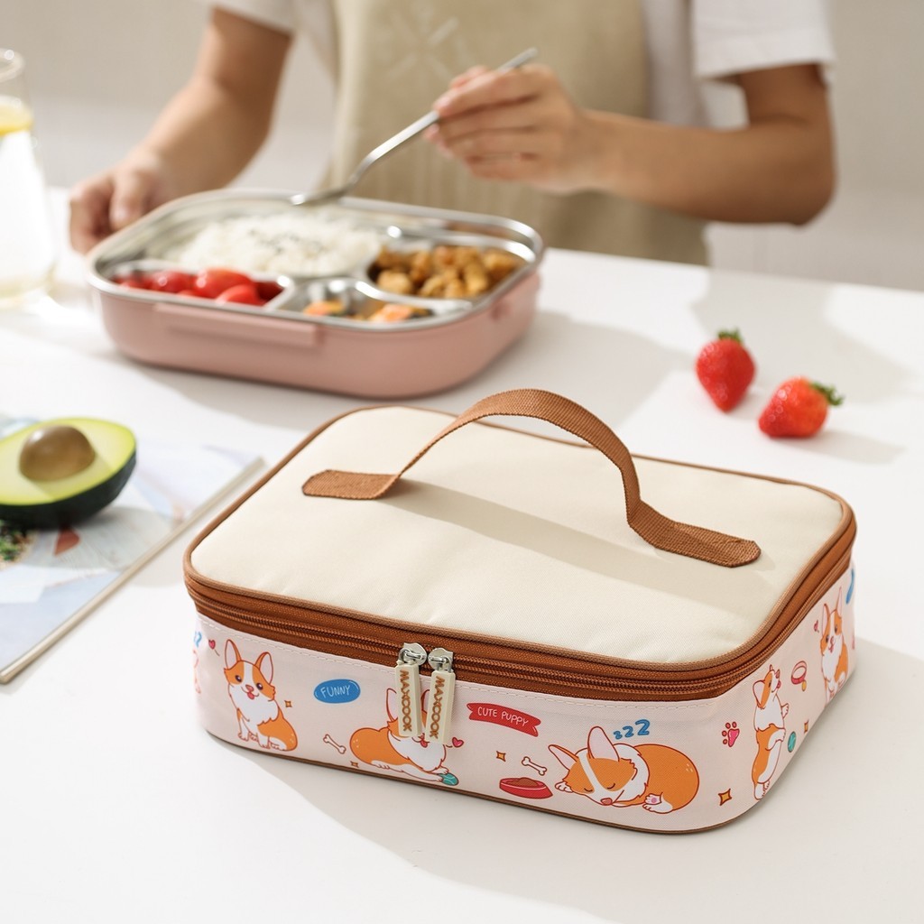 MAXCOOK Lunch Box Bag Student Bag School Camping Bag Insulated Portable ...