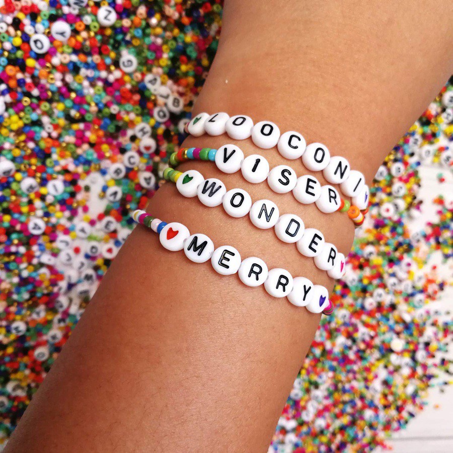 5000pcs Beads Kit with Lock Letter Beads and Heart Beads for Name ...