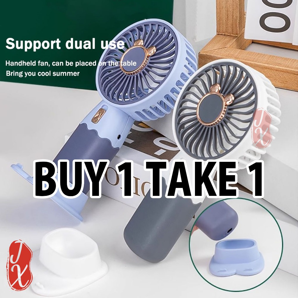 JX BUY 1 TAKE 1【COD】handheld fan mini fan Rechargeable Multifunction ...
